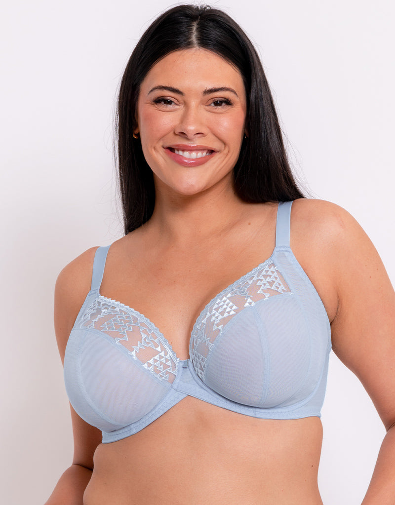 Curvy Kate Centre Stage Full Plunge Side Support Bra Icy Blue – Curvy Kate US