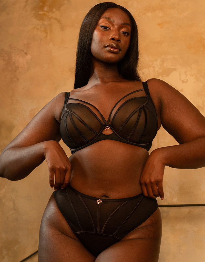 Scantilly Senses Plunge Bra Black – Curvy Kate US